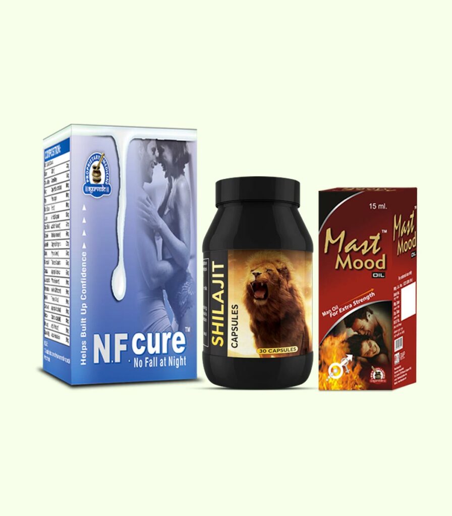 Nf Cure Shilajit Capsules And Mast Mood Oil Stop Hand Practice